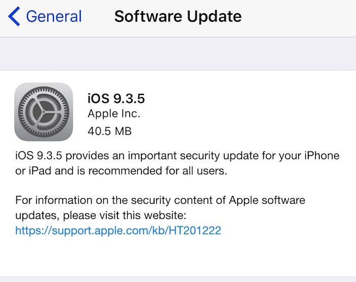 请立即更新iOS9.3.5 - 知乎