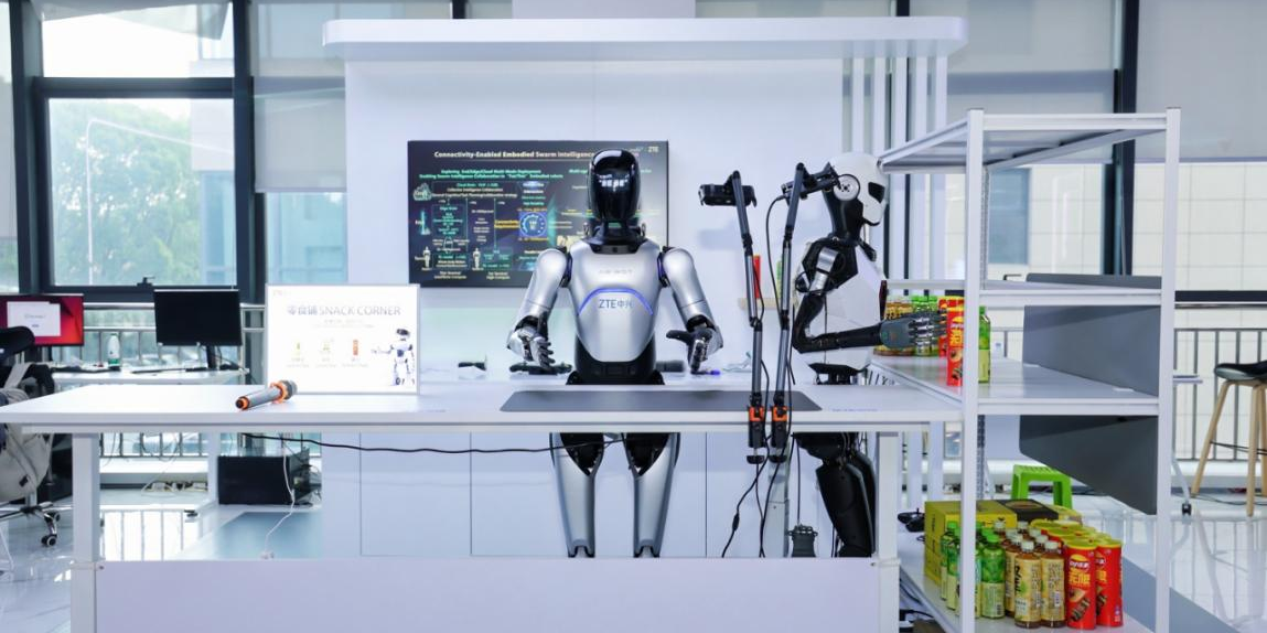 中兴通讯 的想法: “科技名场面”！机器人开始组队了！ | 上海 MWC 展会惊现 “科技名场面”！中兴通讯无线未来实验室携手卓益得、智元、天 ...