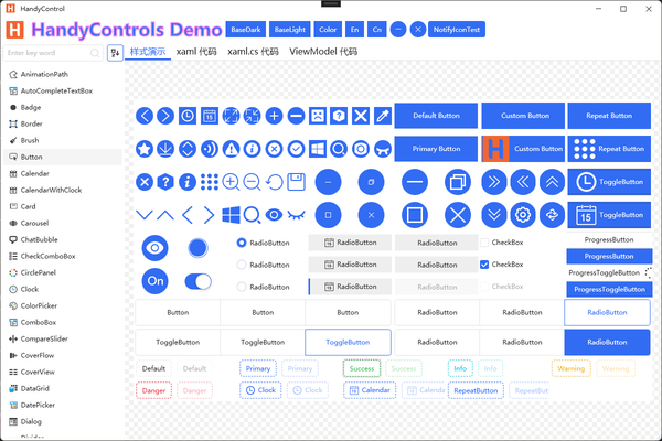 程序猿老王 的想法: HandyControl 演示Demo | 出于人道主义精神，最后更新一次使用 HandyControl 的测试 Demo，增加代码展示… - 知乎