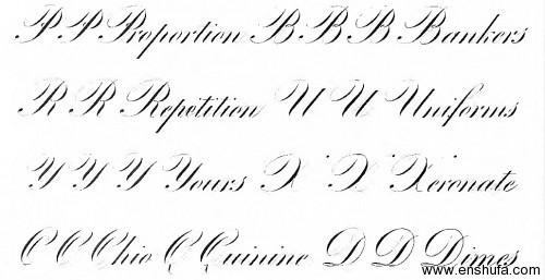 怎么练习英文书法copperplate Engraver's Script？ - 知乎