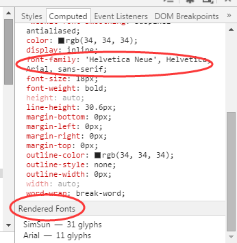 font-family设置多个值以后，在浏览器中怎么确定到底是哪个字体生效了呢？ - 知乎