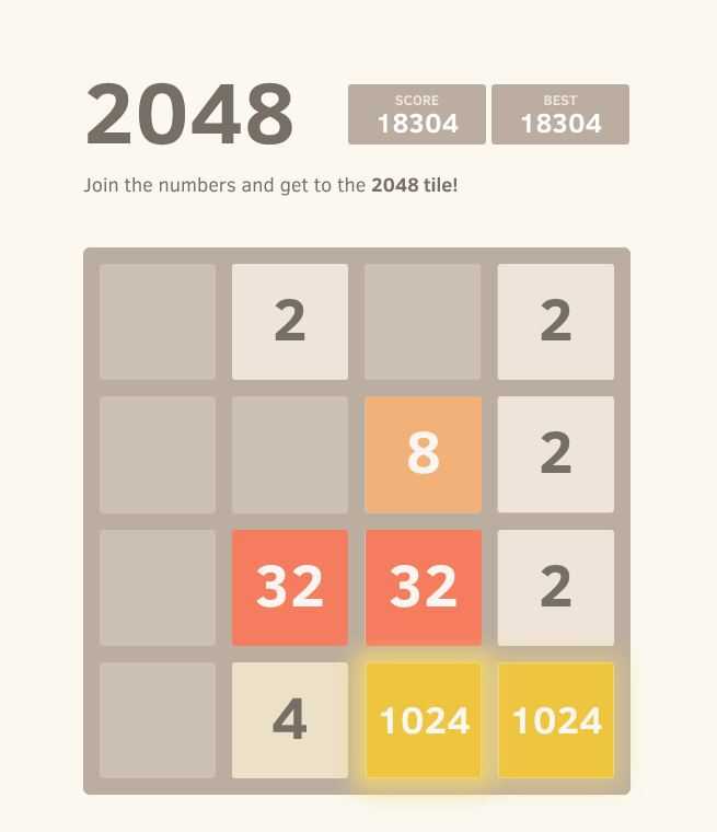 怎样才能赢得这个2048游戏？有没有必胜的策略？有没有可能同时制造出两个2048来？ - 知乎