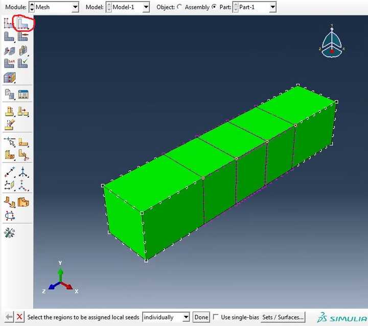 Abaqus如何对模型局部做更细密的网格划分？ - 知乎