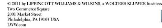Lippincott Williams&Wilkins出版社的地址是什么？ - 知乎