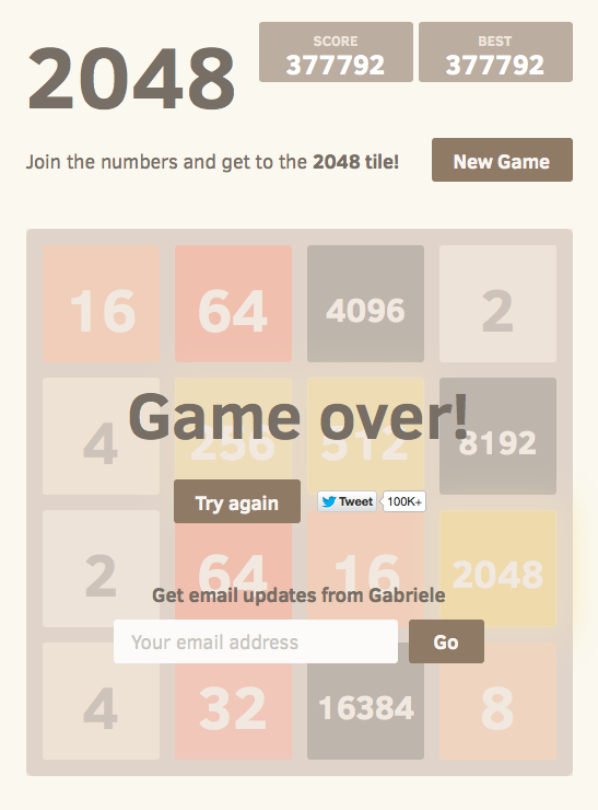 2048 游戏理论上是否可以无限玩下去？ - 知乎