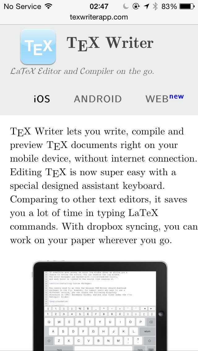 iPad 上有什么好用的 LaTeX 编辑软件？ - 知乎