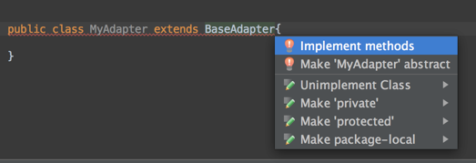 Android studio上面继承BaseAdapter后怎么才能自动生成getView等方法？ - 知乎