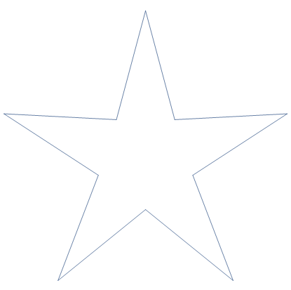 如何用 Matlab 或 Mathematica 画一个不交叉的五角星（Five-pointed_star）？ - 知乎