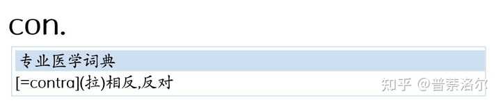 Con在医学上是什么意思? - 知乎