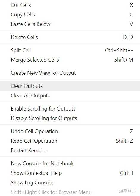 jupyter中清除单个cell输出的快捷键是？ - 知乎