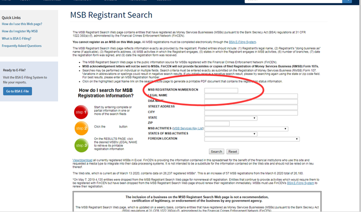 谁有美国msb牌照官网查询网址? - 知乎