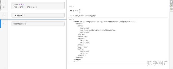 怎么 用在matlab将输出的代码结果直接转化为mathtype的格式？用实时脚本吗？ - 知乎