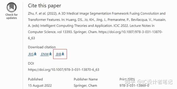 如何方便地找到文献的bib格式？ - 知乎
