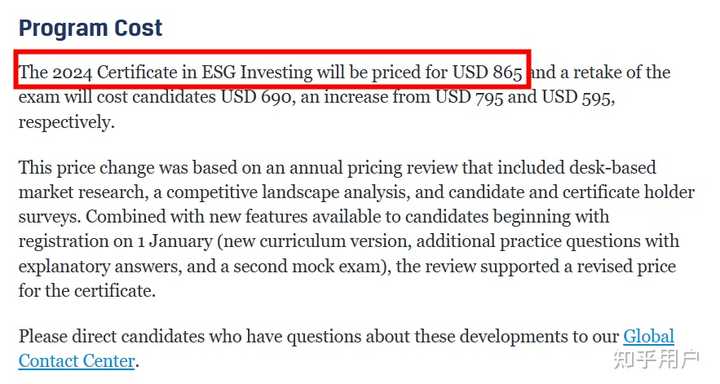 ESG 考试费用从 24 年起上涨至865美元，ESG 证书会不会越来越难考？ - 知乎