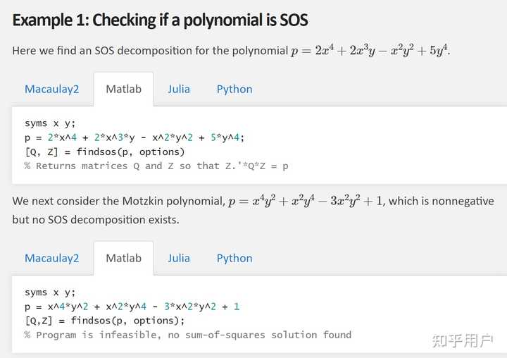 mmatlab中的sostool怎么用? - 知乎