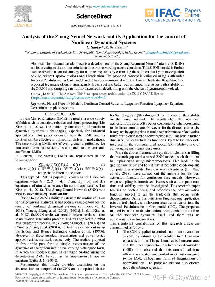 如何理解ZNN（zeroing neural network）神经网络？ - 知乎