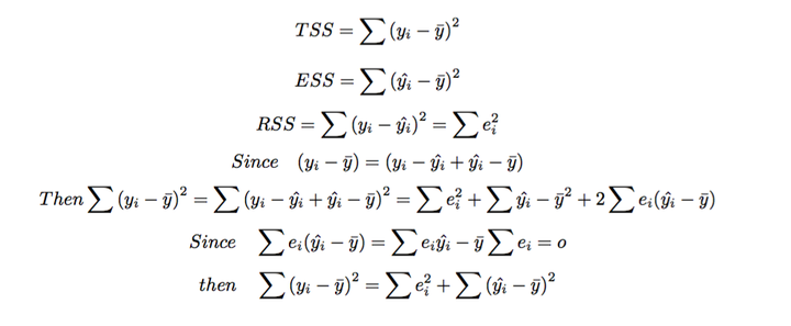 计量经济学中ess、tss、 rss是什么？它们的关系是? - 知乎