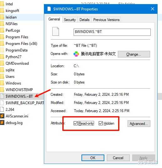 怎样删除"$WINDOWS.~BT"文件夹？ - 知乎