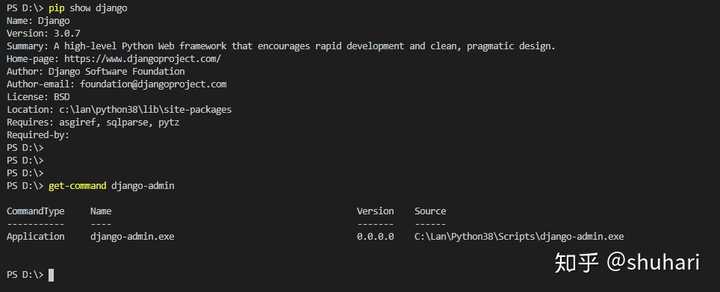 无法将“django admin”项识别为cmdlet，函数，脚本文件或可运行程序的名称，怎么解决？ - 知乎