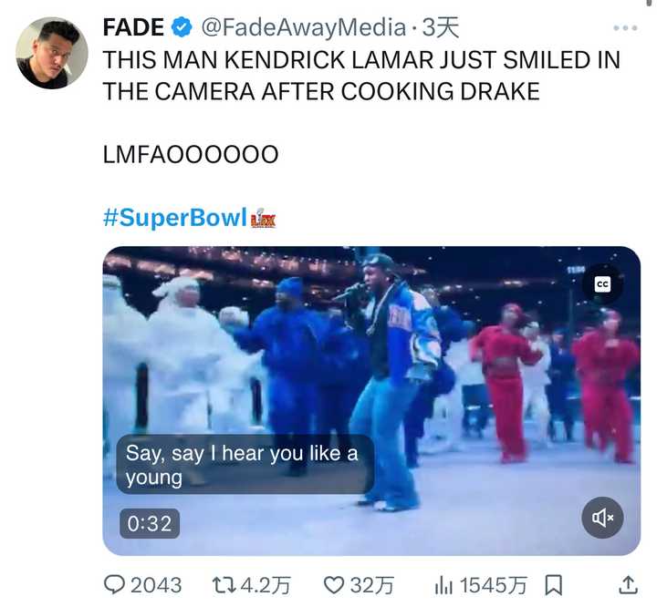 如何评价Kendrick Lamar2025年超级碗中场秀？ - 知乎