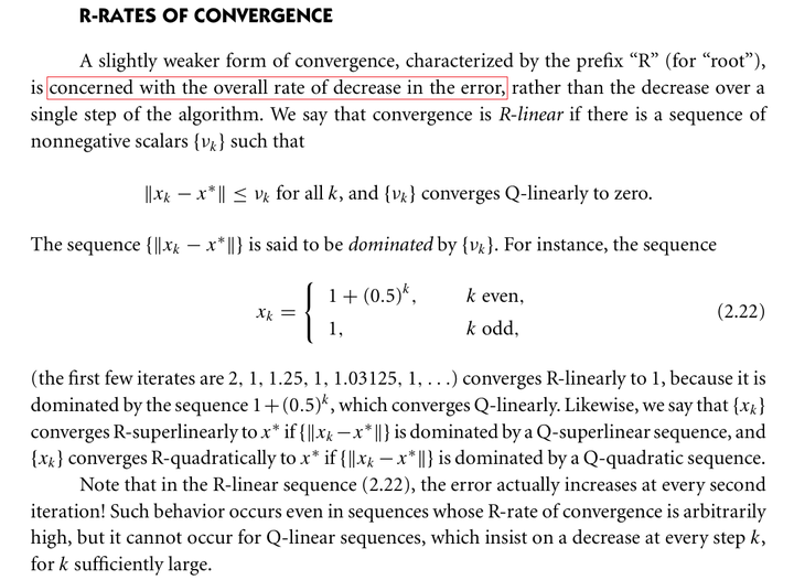 优化里的Q-linear Convergence和R-linear convergence是什么意思？ - 知乎