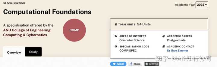 求学长学姐分享澳国立Master of Computing选课指南,怎样选难度小的课程？ - 知乎
