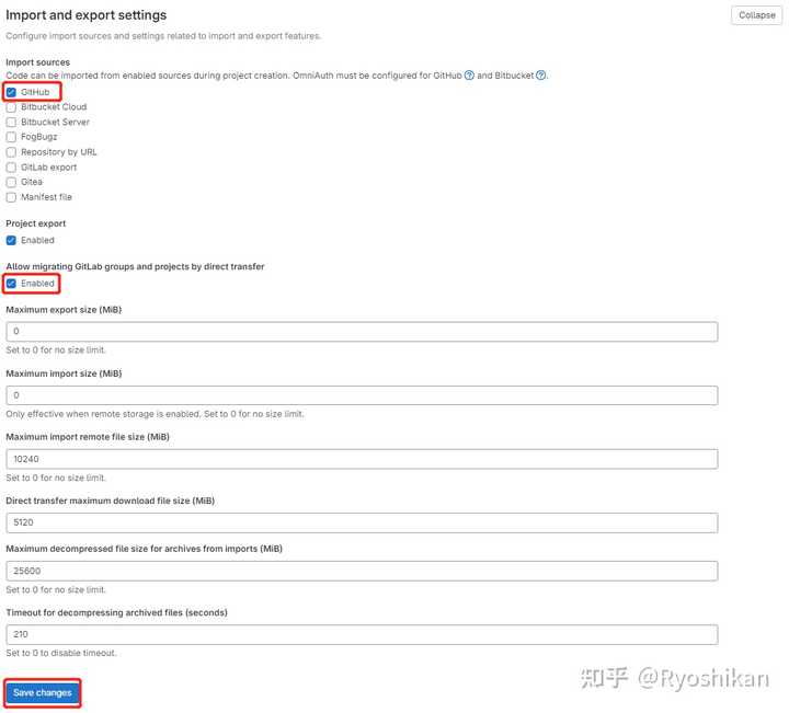 gitlab 导入项目问题, import project? - 知乎