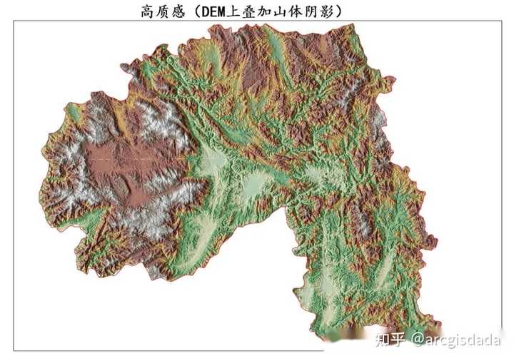 arcgis中dem这个配色展示怎么做？ - 知乎