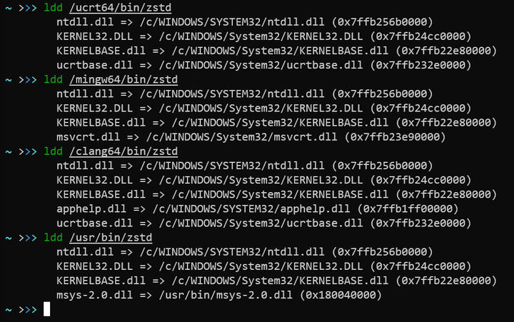 在 msys2 中的 mingw64 、 ucrt64 、 clang64 的区别与相同点有啥？ - 知乎