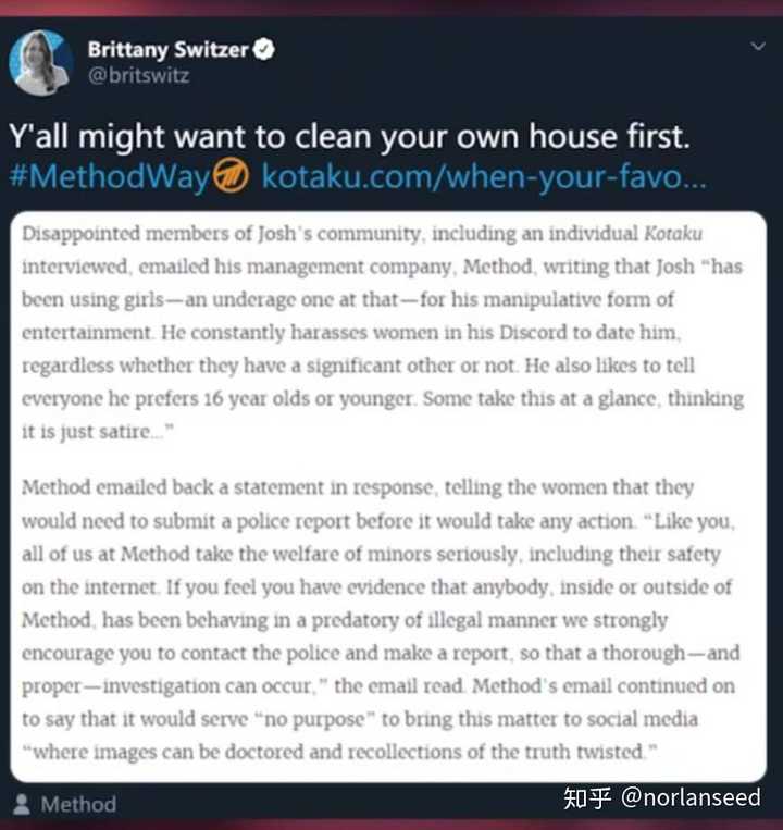 如何评价josh事件导致method公会的解散？ - 知乎