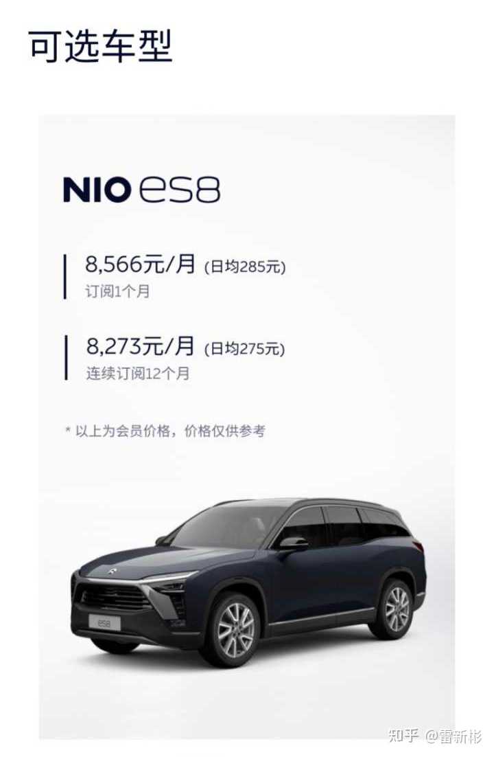 蔚来汽车会在国内推出 NIO Subscription 租用服务吗？ - 知乎