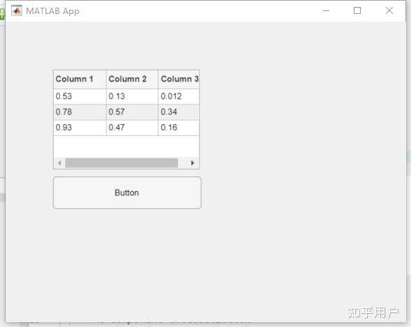 请问怎么把matlab app designer中的uitable组件的问题? - 知乎