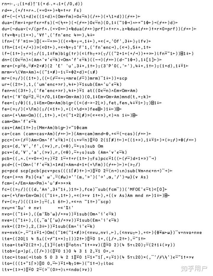 精通APL是一种怎么样的体验？ - 知乎