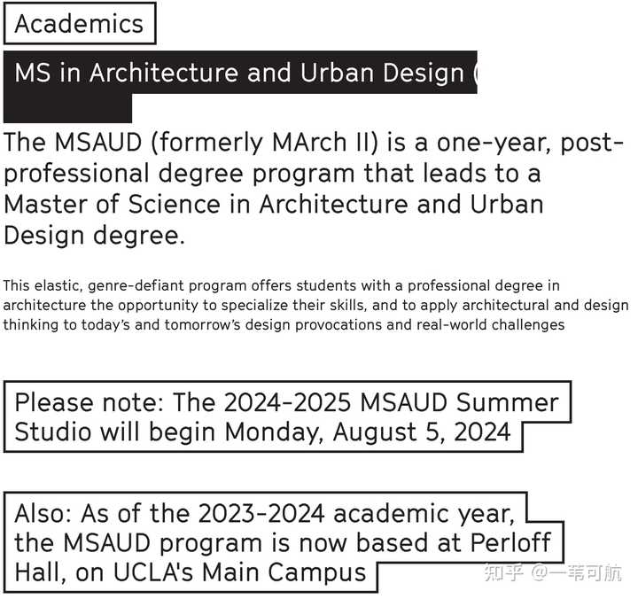 建筑学择校：哥大Msaad，UCLA的MSAUD，Wustl和USC的MArch2，该怎么选？ - 知乎