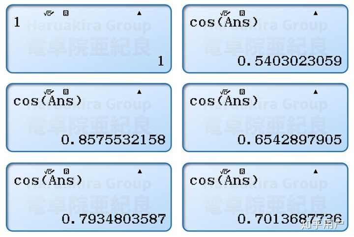 为什么随便在计算器上按个数，然后多次按 cos 键，结果总是趋近于 0.73几？ - 知乎
