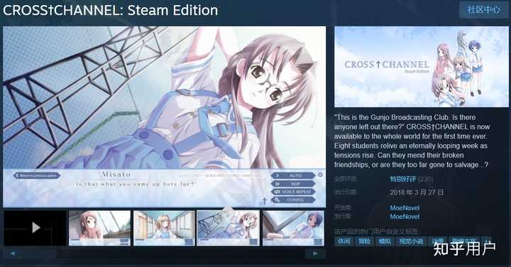 求推荐steam上的一些galgame? - 知乎