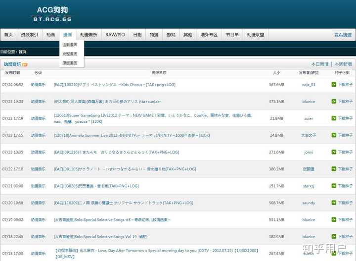 有哪些网站可以方便下载动漫音乐资源？ - 知乎