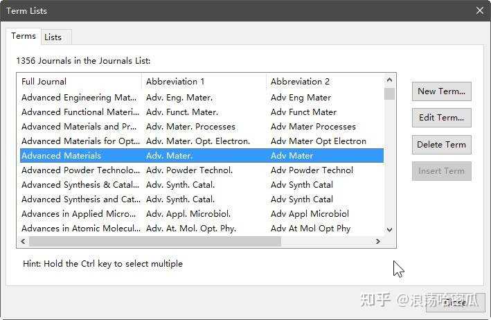 更新Endnote的Journal 库，如何获得最新的 Journals term list? - 知乎