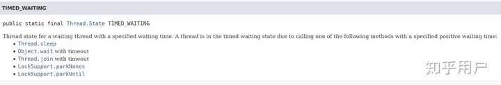 JAVA中调用Thread类的sleep()方法后，当前线程进入阻塞状态还是等待状态? - 知乎
