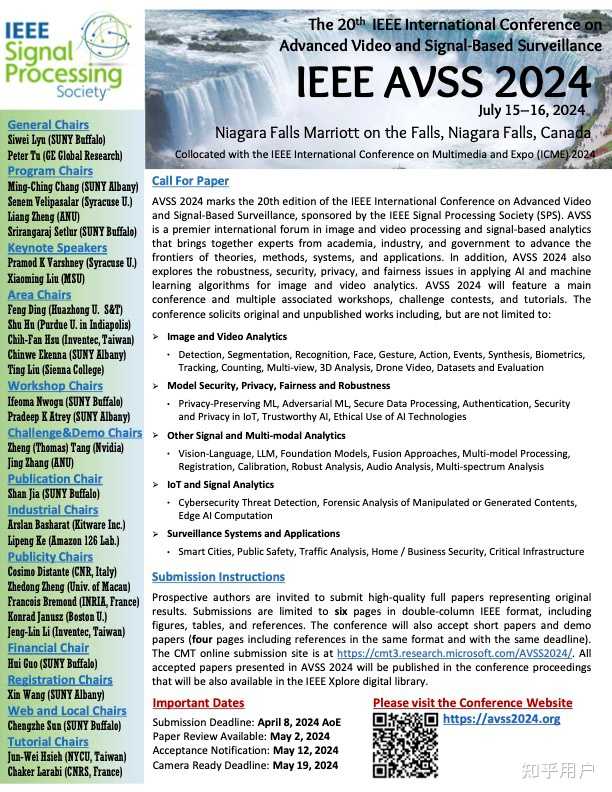 IEEE AVSS 会议如何？ - 知乎