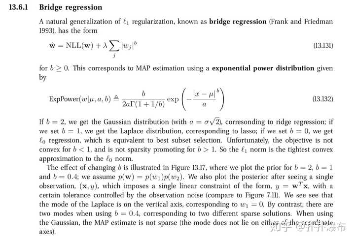 请问LASSO regression与Bridge regression有什么区别？ - 知乎