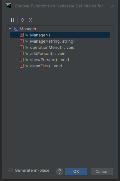 Clion在cpp生成函数的快捷键？ - 知乎