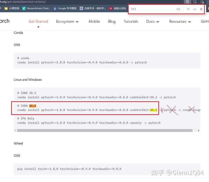自己电脑cuda driver版本是11.1的情况下 如何装pytorch的gpu版本？ - 知乎