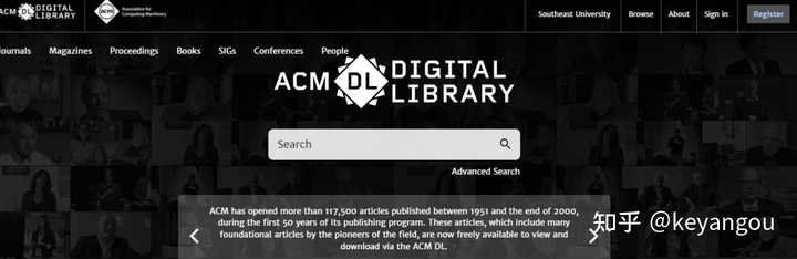 如何使用ACM Digital Library数据库搜索下载相关论文进行学习？ - 知乎