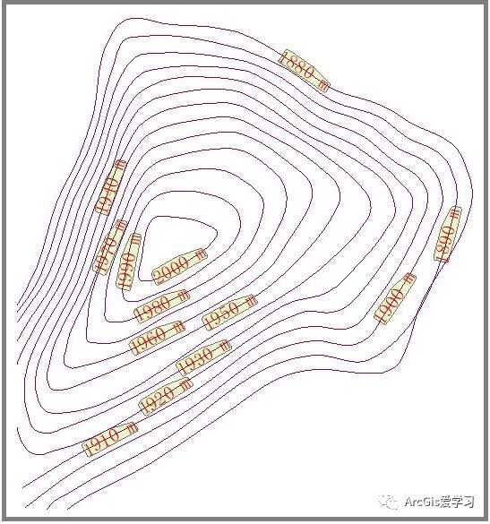 关于怎样用ArcGIS把等高线标注做成掏空的形式？ - 知乎