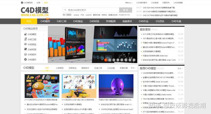 国外有哪些C4D教程或素材网站？ - 知乎