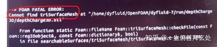 刚开始学openfoam，然后在用snappyhexmesh时出现了这样的问题，有人知道为什么吗？ - 知乎