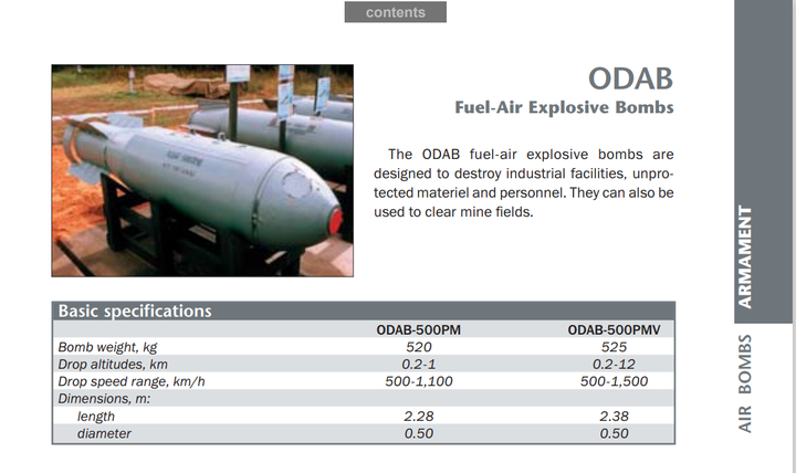 如何评价俄罗斯ODAB-500“温压弹”？ - 知乎
