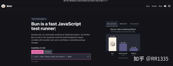 如何看待新的 JavaScript 运行时 Bun? - 知乎