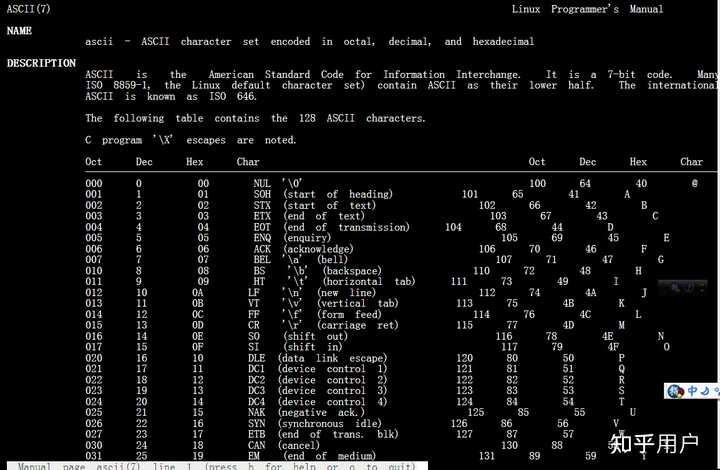 计算机中ASCII 码怎么理解? - 知乎